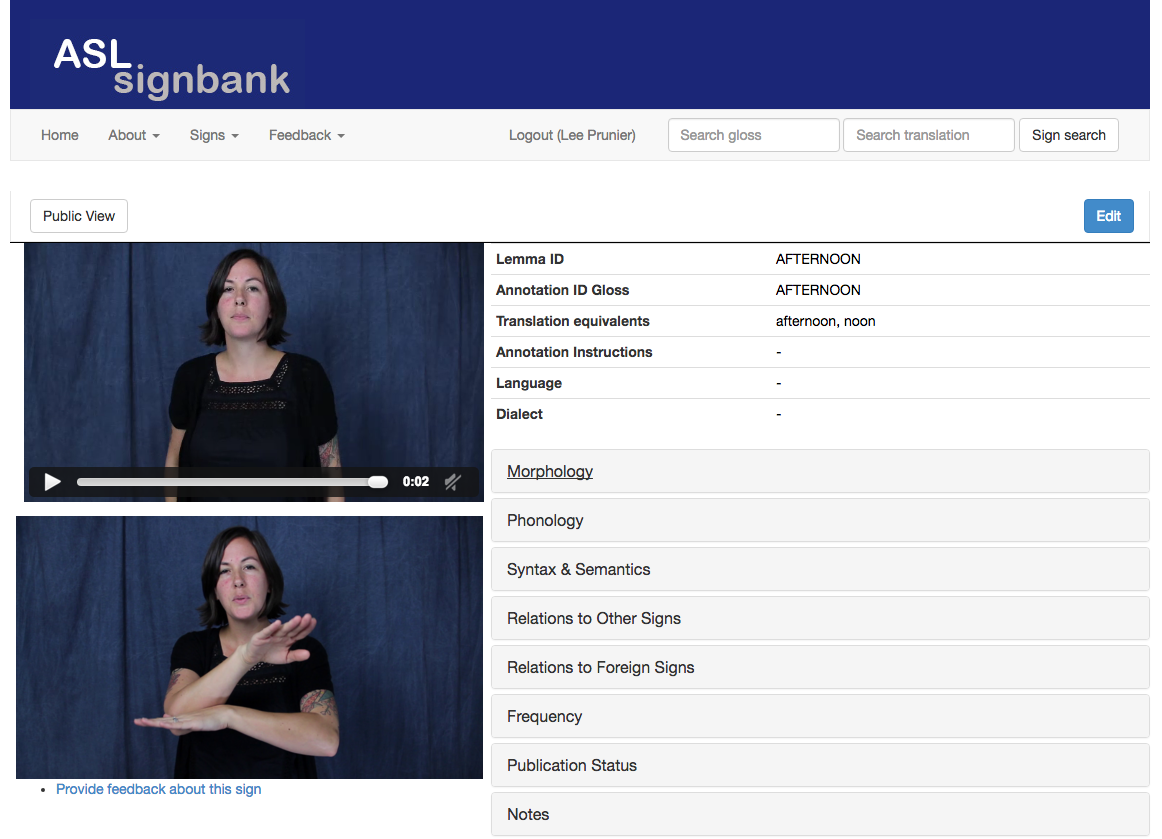 ASL SignBank | Sign Linguistics & Language Acquisition Lab | University ...